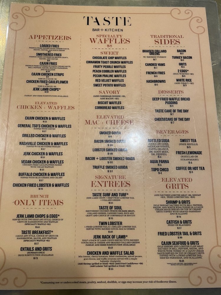 Taste Bar + Kitchen - Htown Diners